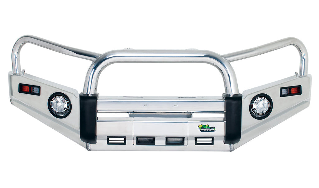 Ironman Polished Alloy Bull Bar for Toyota Hilux N80 18 to 20 – Melton 4WD