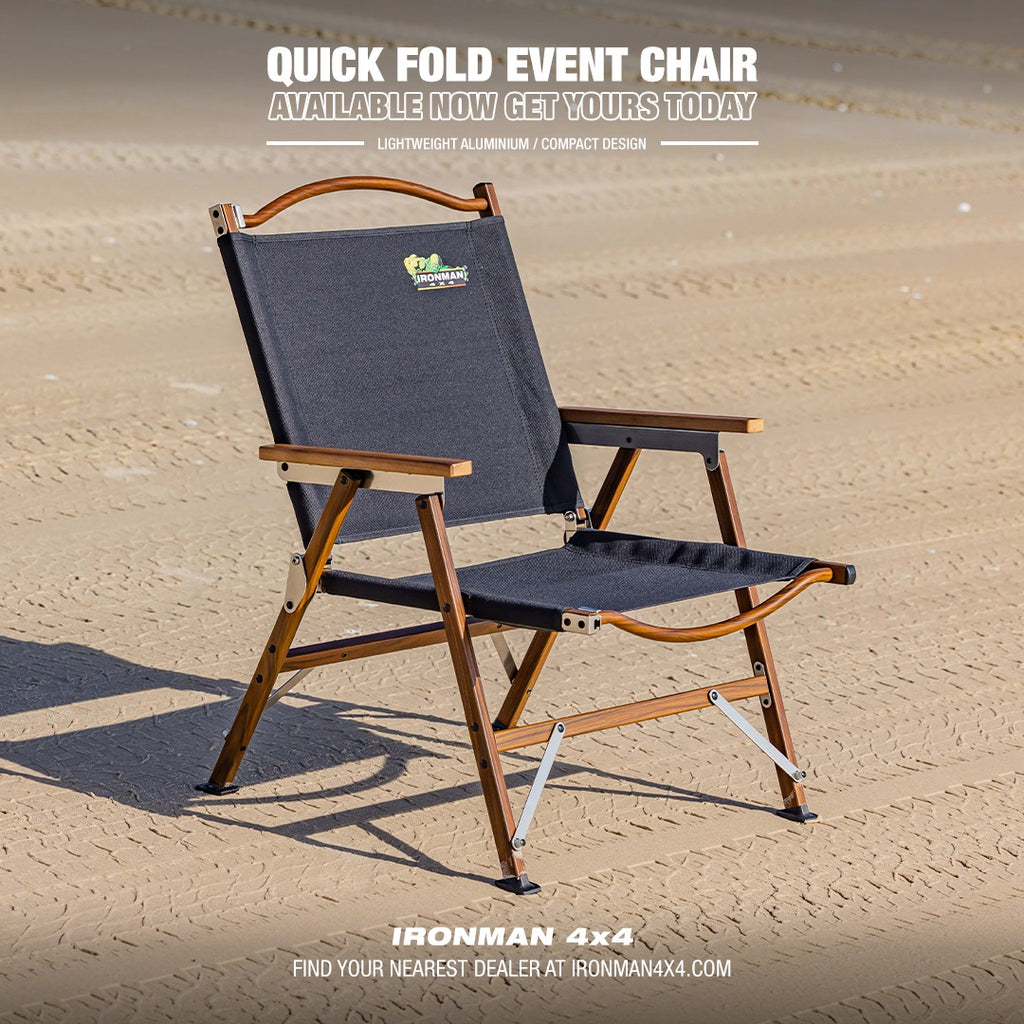 Ironman Aluminium Quick Fold Event Chair – Melton 4WD